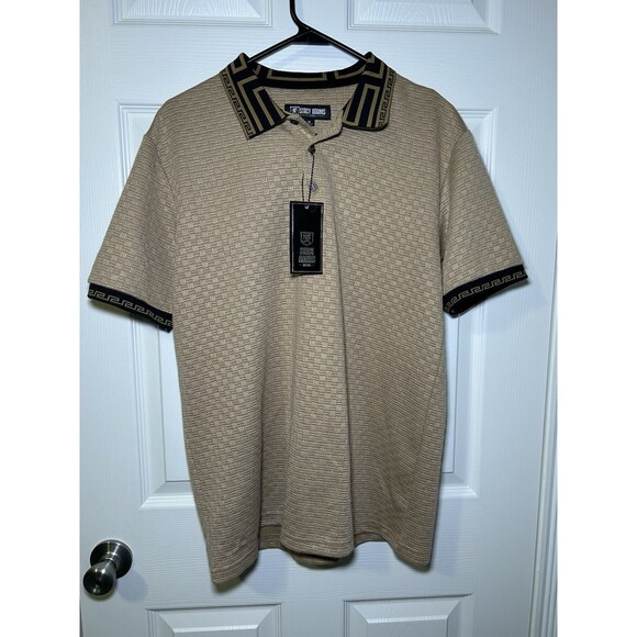 Stacy Adams | Shirts | Stacy Adams Mens Prestige Greek Key Polo Luxury ...